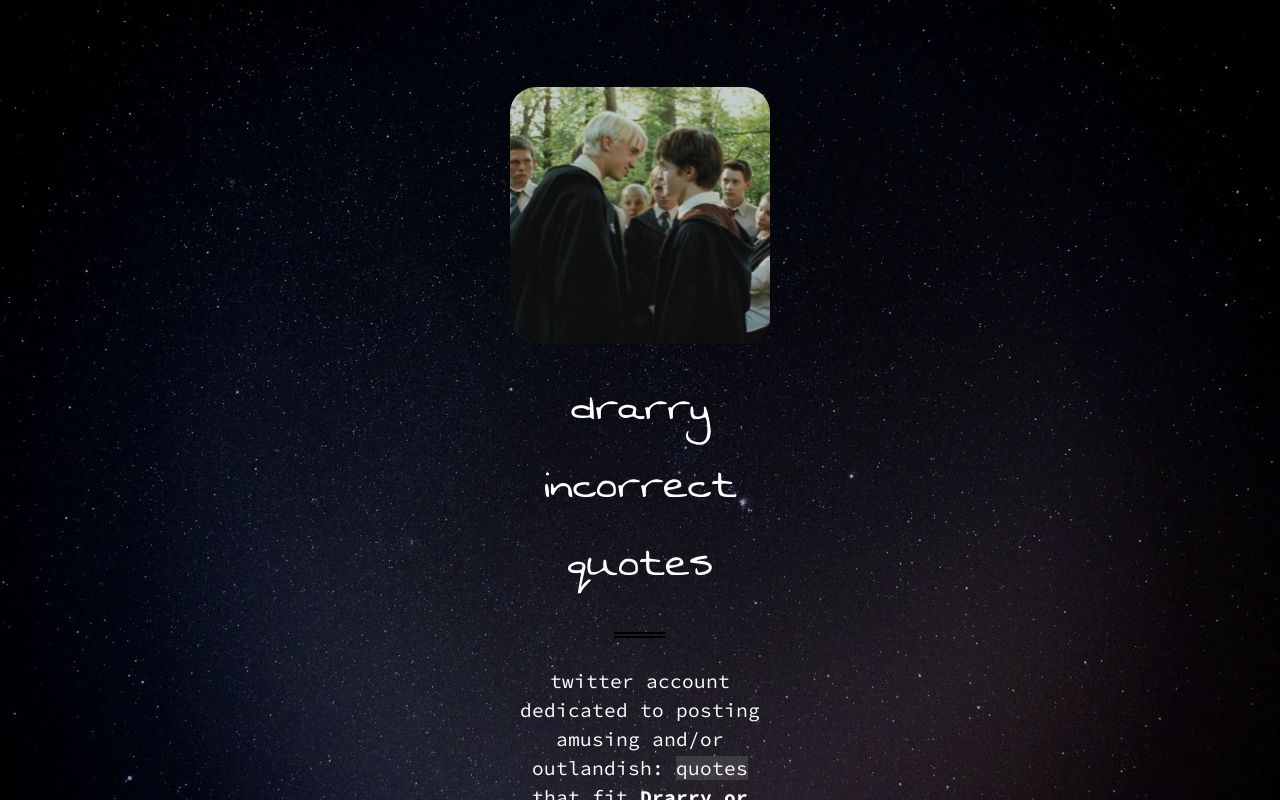 drarry incorrect quotes